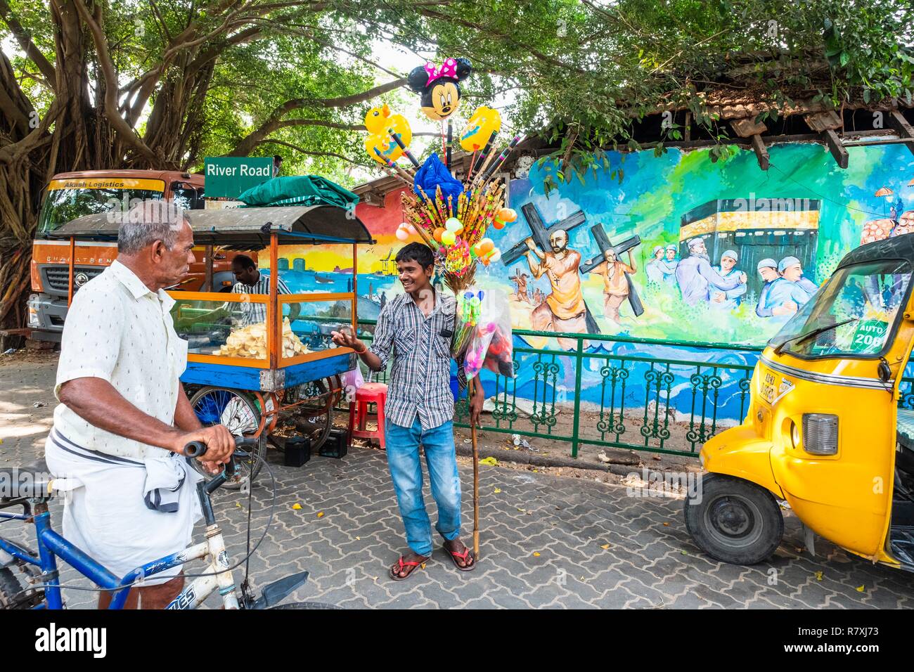 Inde, state of Kerala, Kochi (or Cochin), Fort Kochi (ou Fort Cochin ...