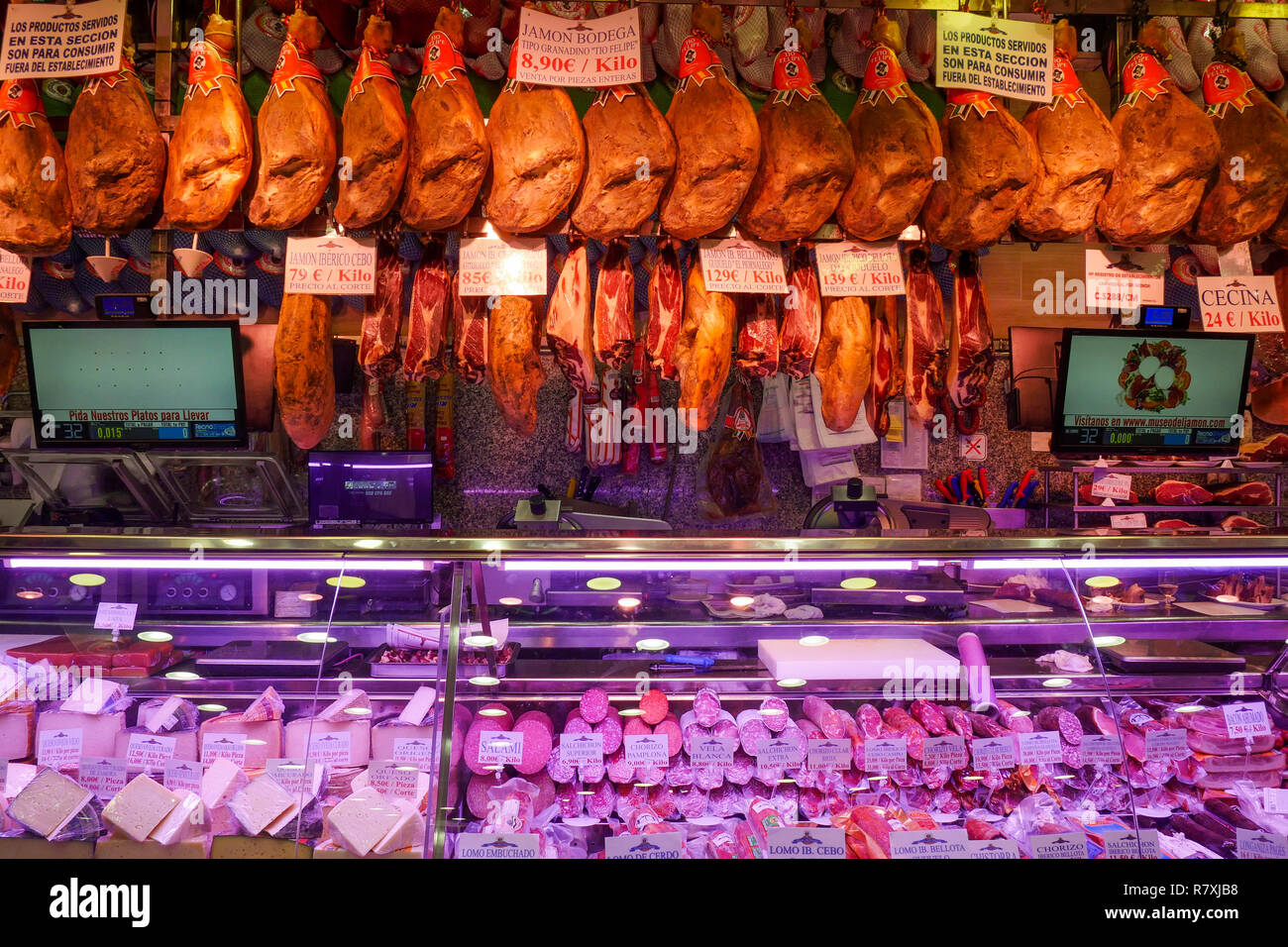 Museum of Ham, Museo de Jamon, Madrid, Spain Stock Photo - Alamy