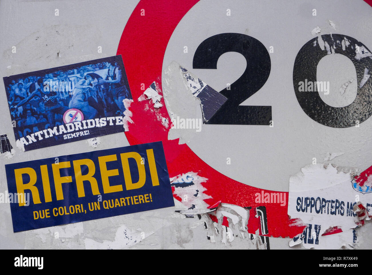 Road sign, Madrid, Spain Stock Photo - Alamy