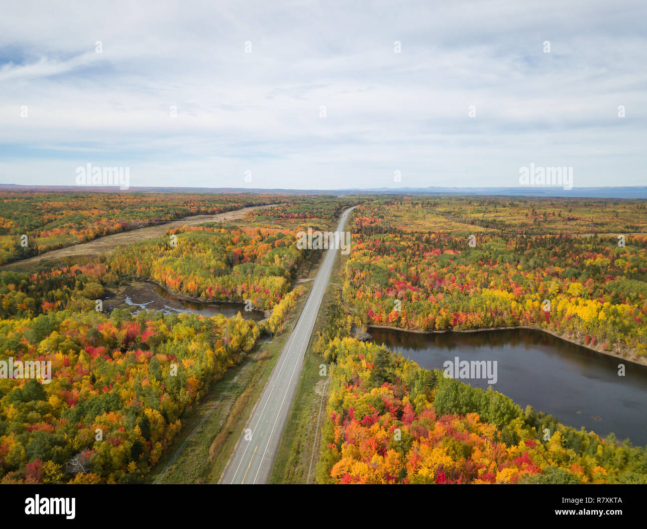 New Brunswick Fall Foliage River High Resolution Stock Photography and ...