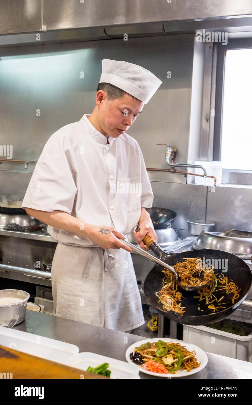 France, Paris, Japanese district, Rue Saint-Anne, Higuma restaurant ...