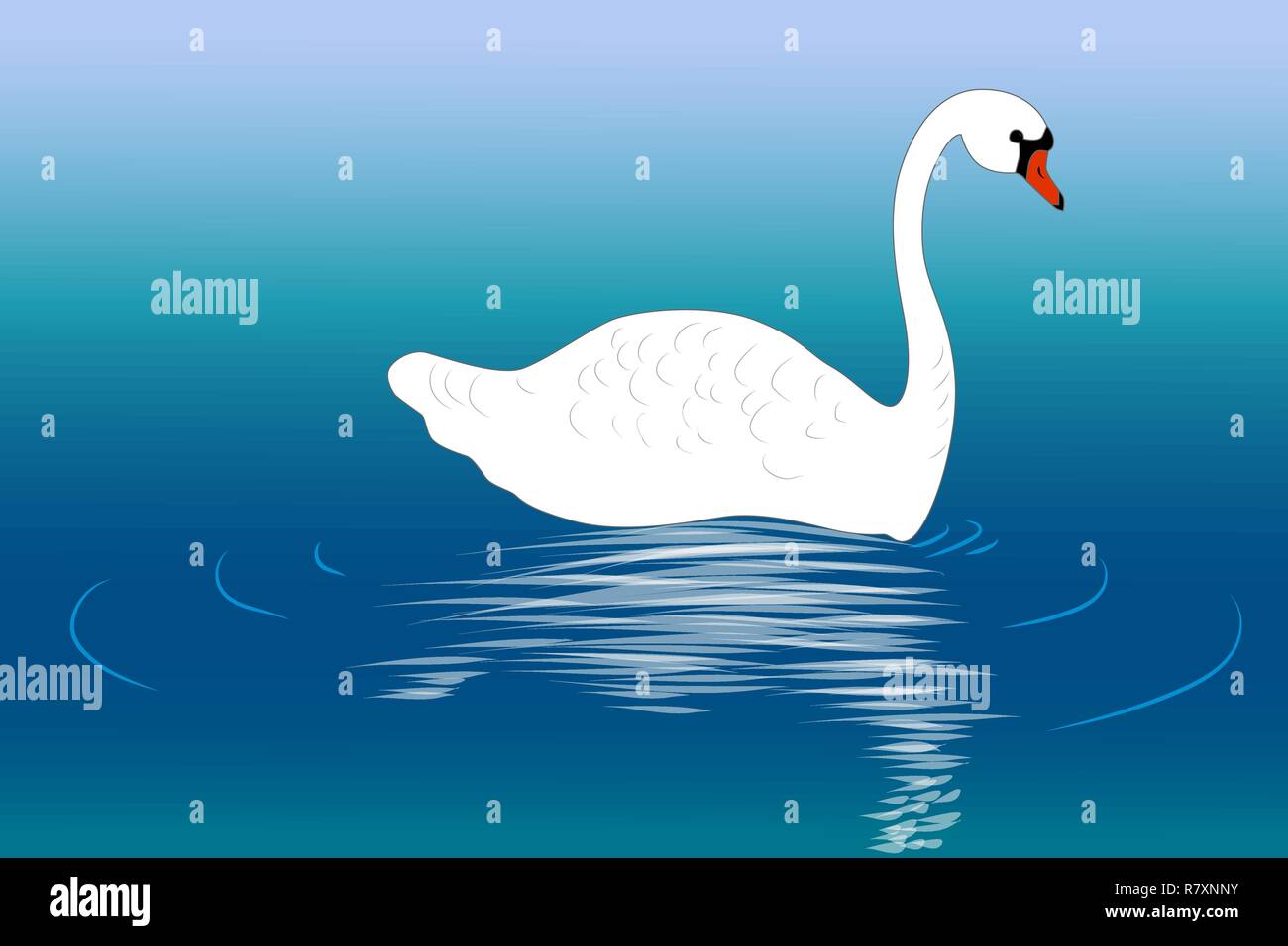 Shadows on water Stock Vector Images - Alamy