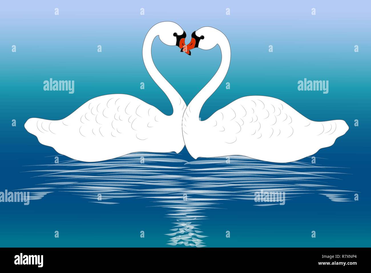 Shadows on water Stock Vector Images - Alamy