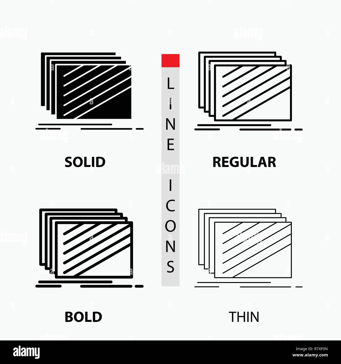 Design Layer Layout Texture Textures Icon In Thin Regular Bold