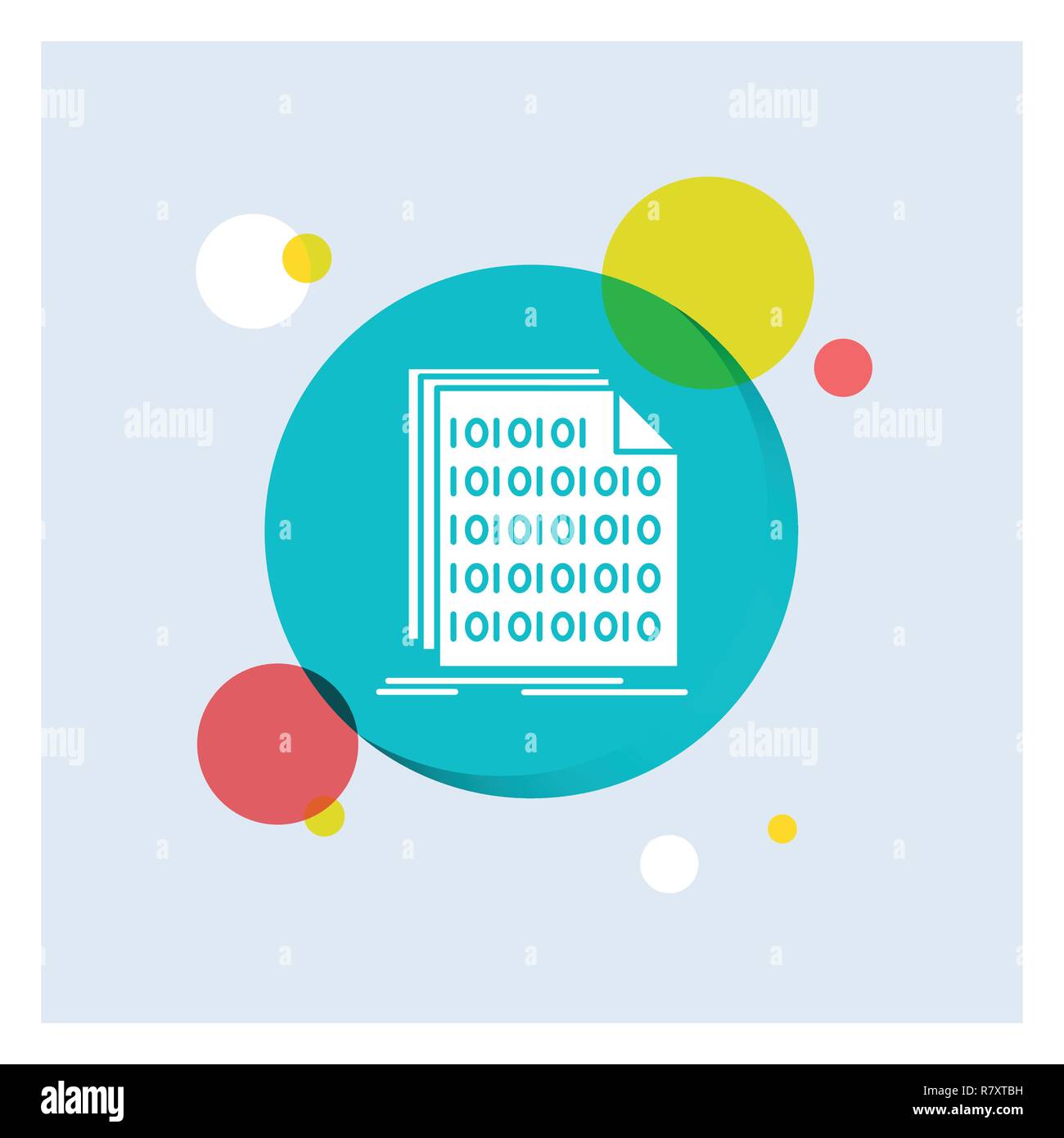 Circle Binary Code Icon Stock Vector Images Alamy