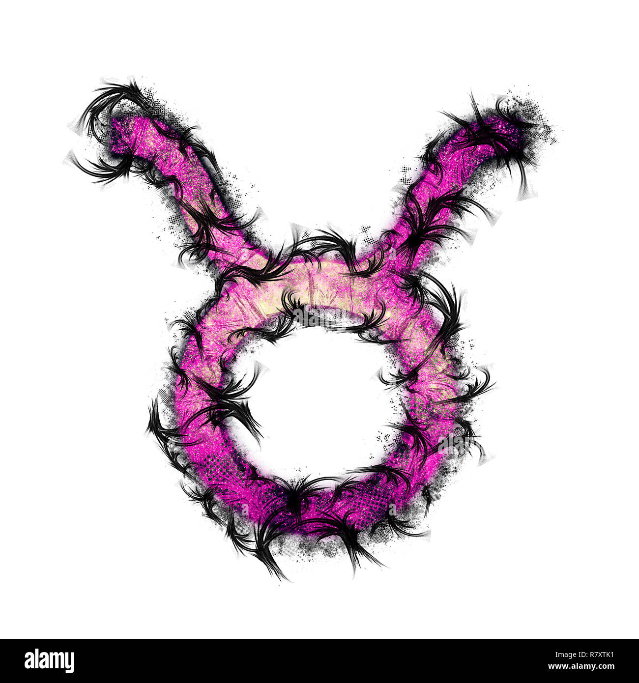 Taurus sign blue white Cut Out Stock Images & Pictures - Alamy