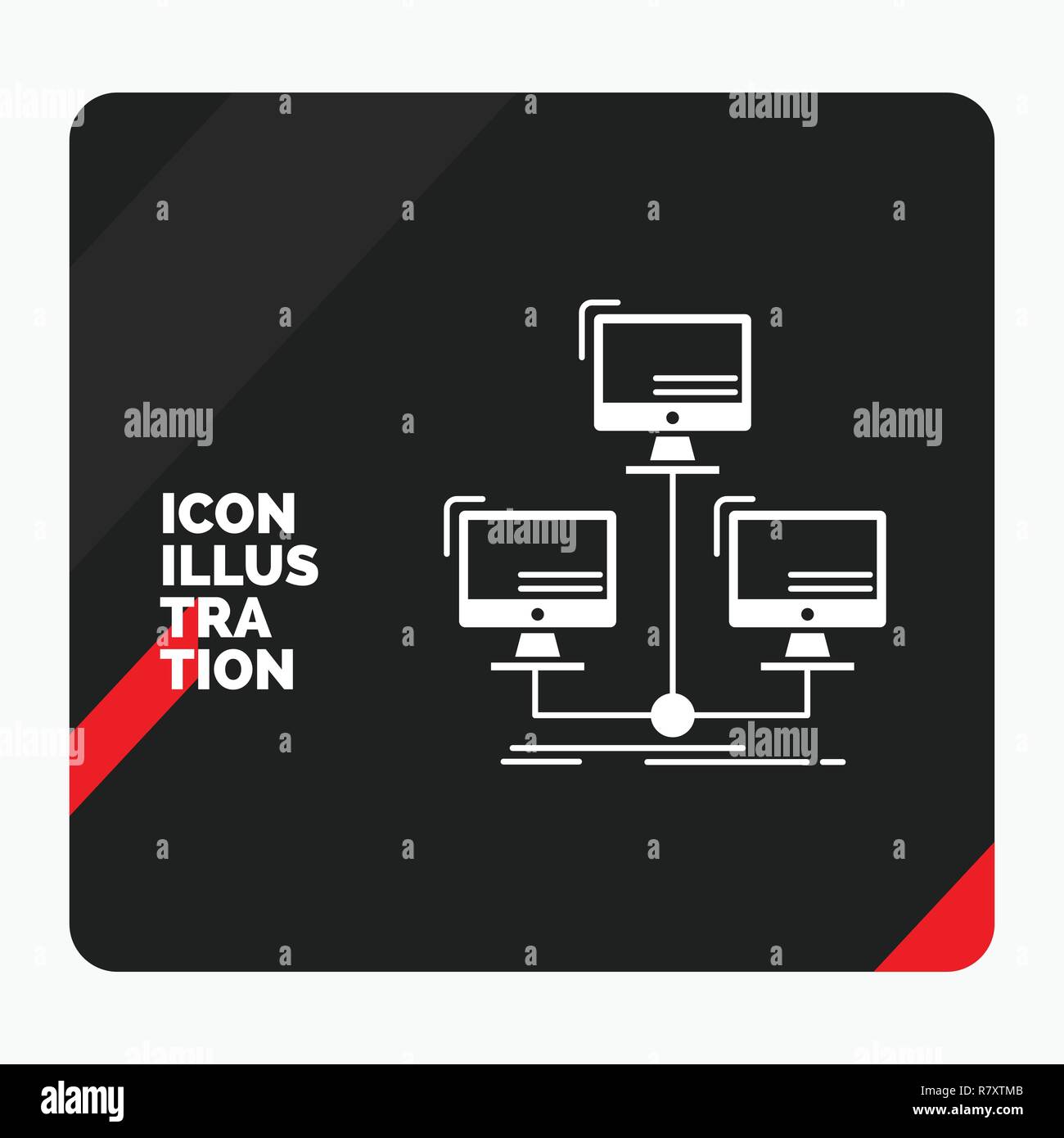 Red and Black Creative presentation Background for database ...