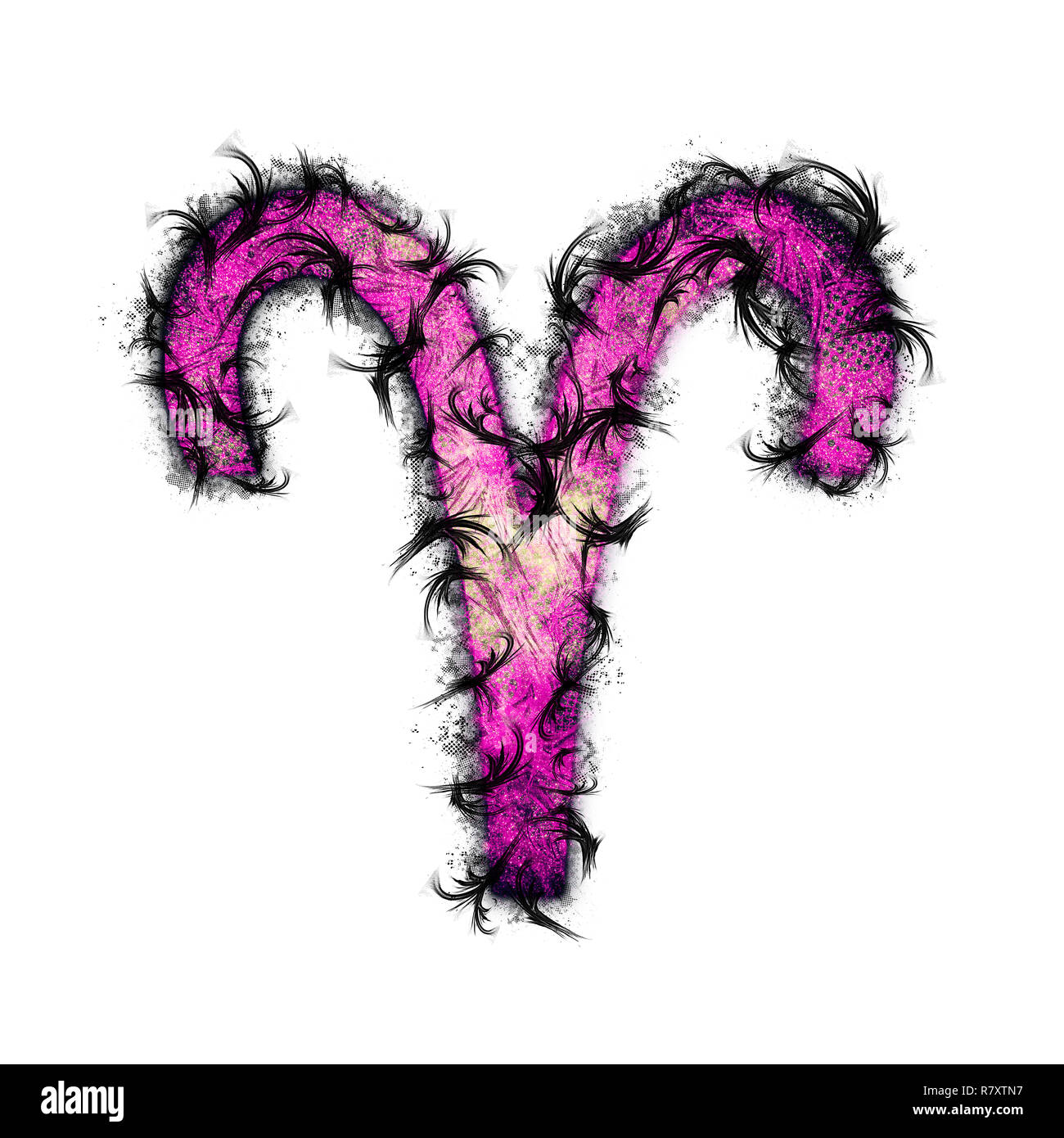 Aries Zodiac Sign White Background Stock Photo - Alamy