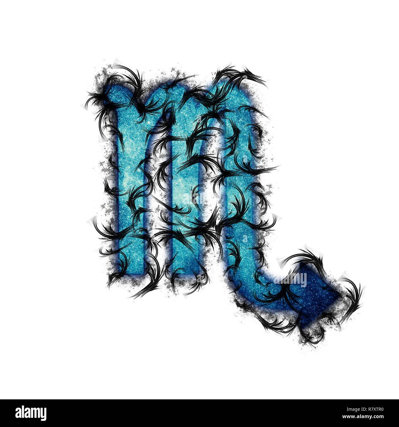 Abstract water background blue glow Cut Out Stock Images & Pictures - Alamy