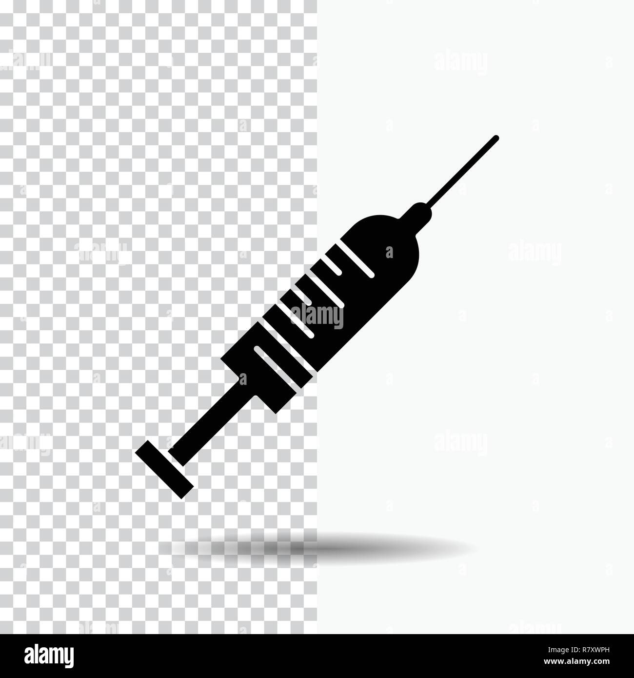 Transparent hypodermic syringe Stock Vector Images - Alamy