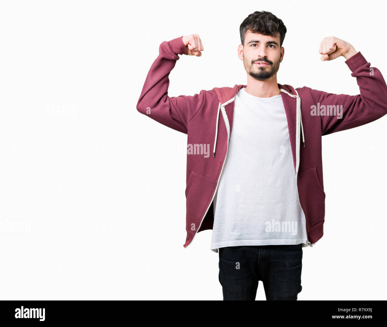 Boy Showing Muscles Cut Out Stock Images & Pictures - Alamy