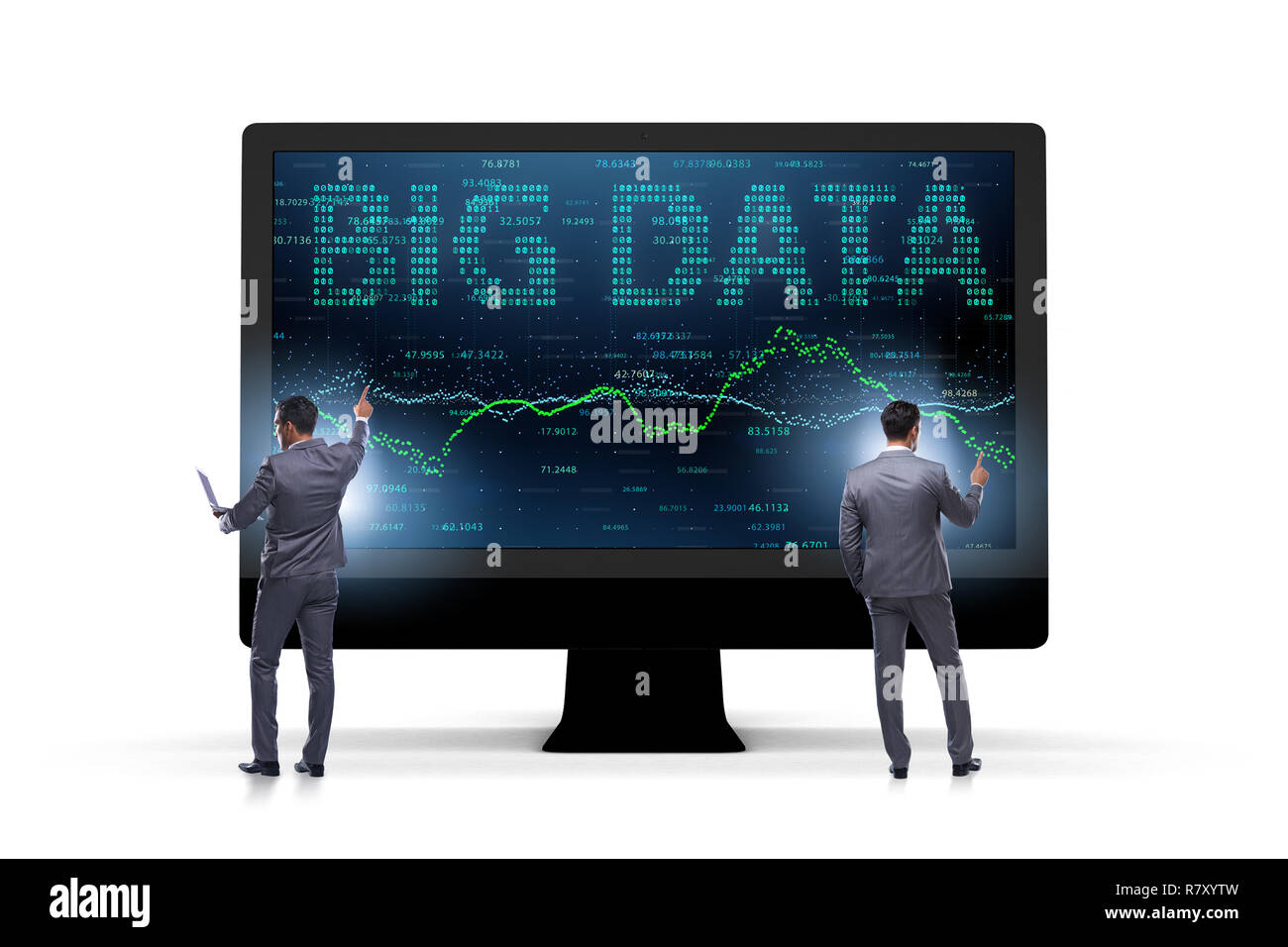 Big data concept with data mining analyst Stock Photo - Alamy