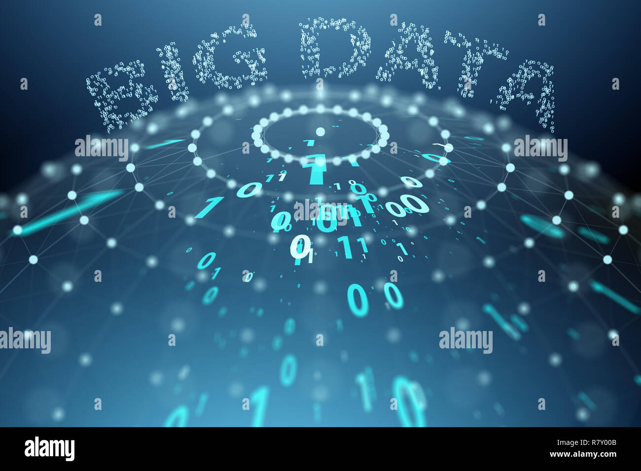 Big data and data mining concept illustration - 3d rendering Stock ...