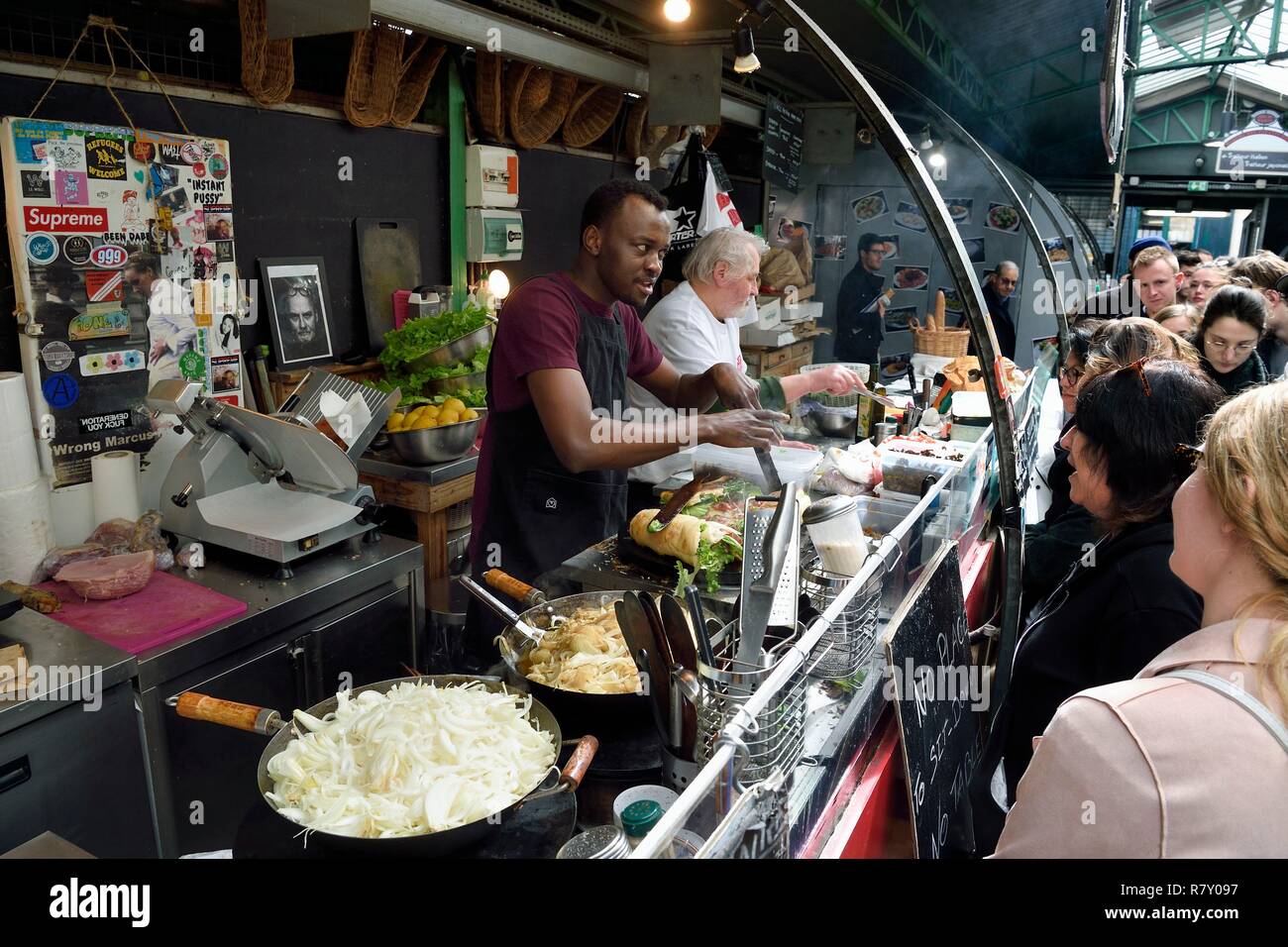 Covered market marche des enfants rouges hi-res stock photography and ...