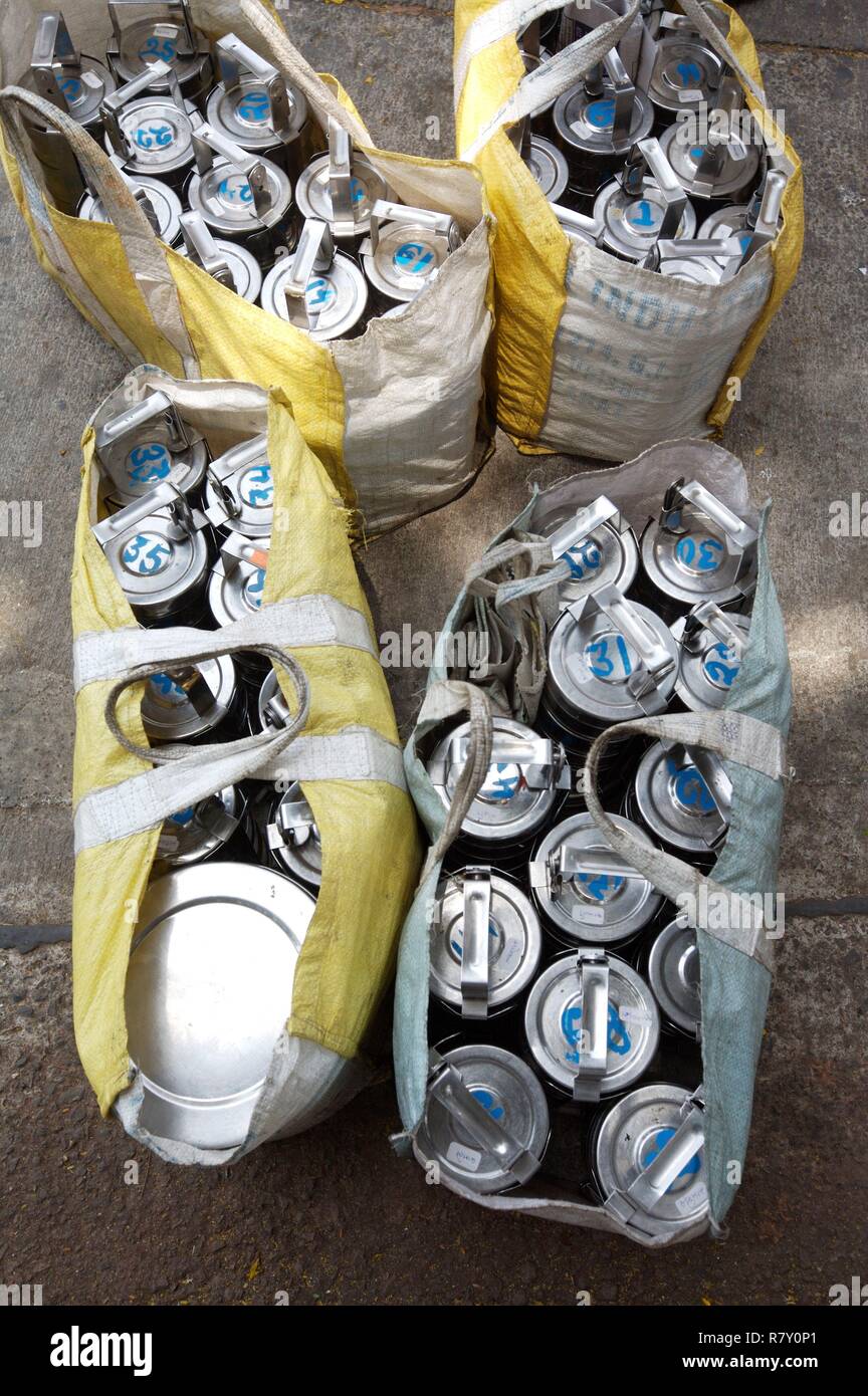 India, Maharashtra state, Mumbai (Bombay), tiffing box Stock Photo - Alamy