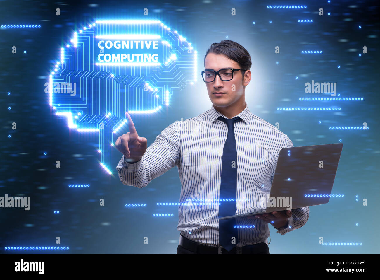 Cognitive computing concept as modern technology Stock Photo - Alamy