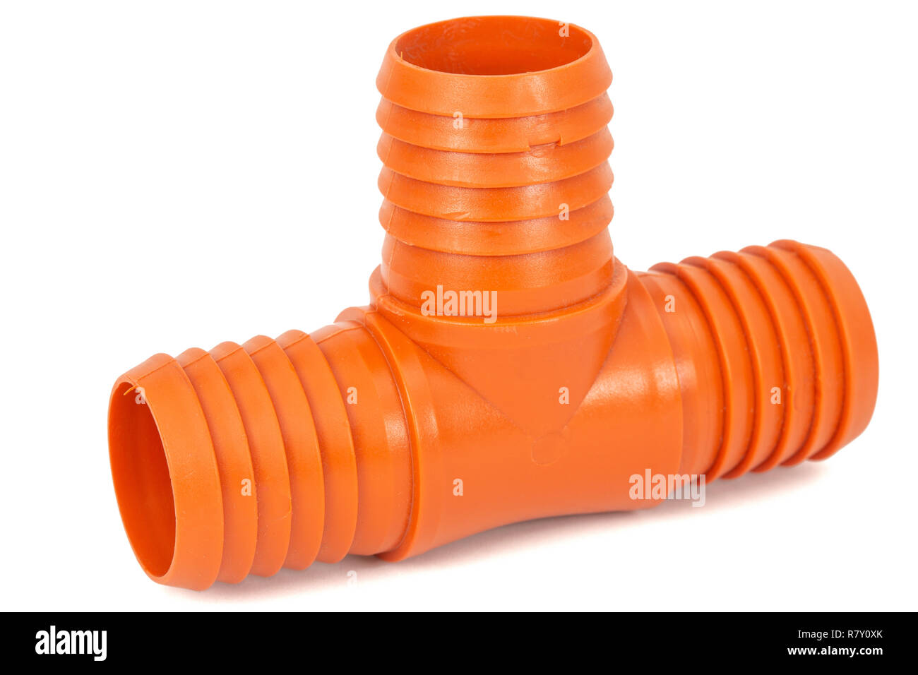 Tee made of plastic for the installation of water pipes, for connection ...