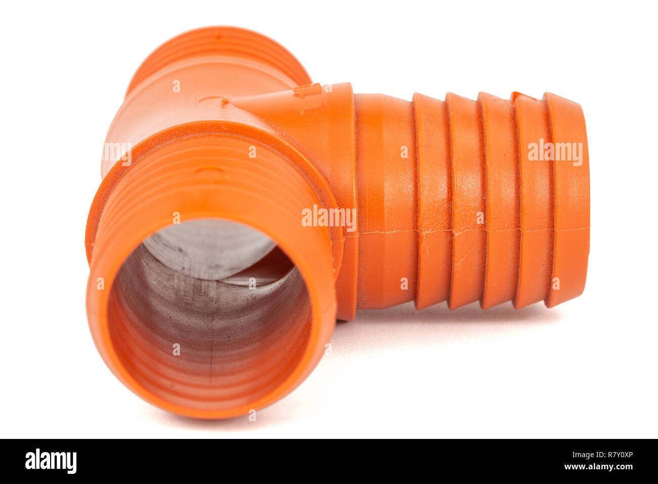 Tee made of plastic for the installation of water pipes, for connection ...