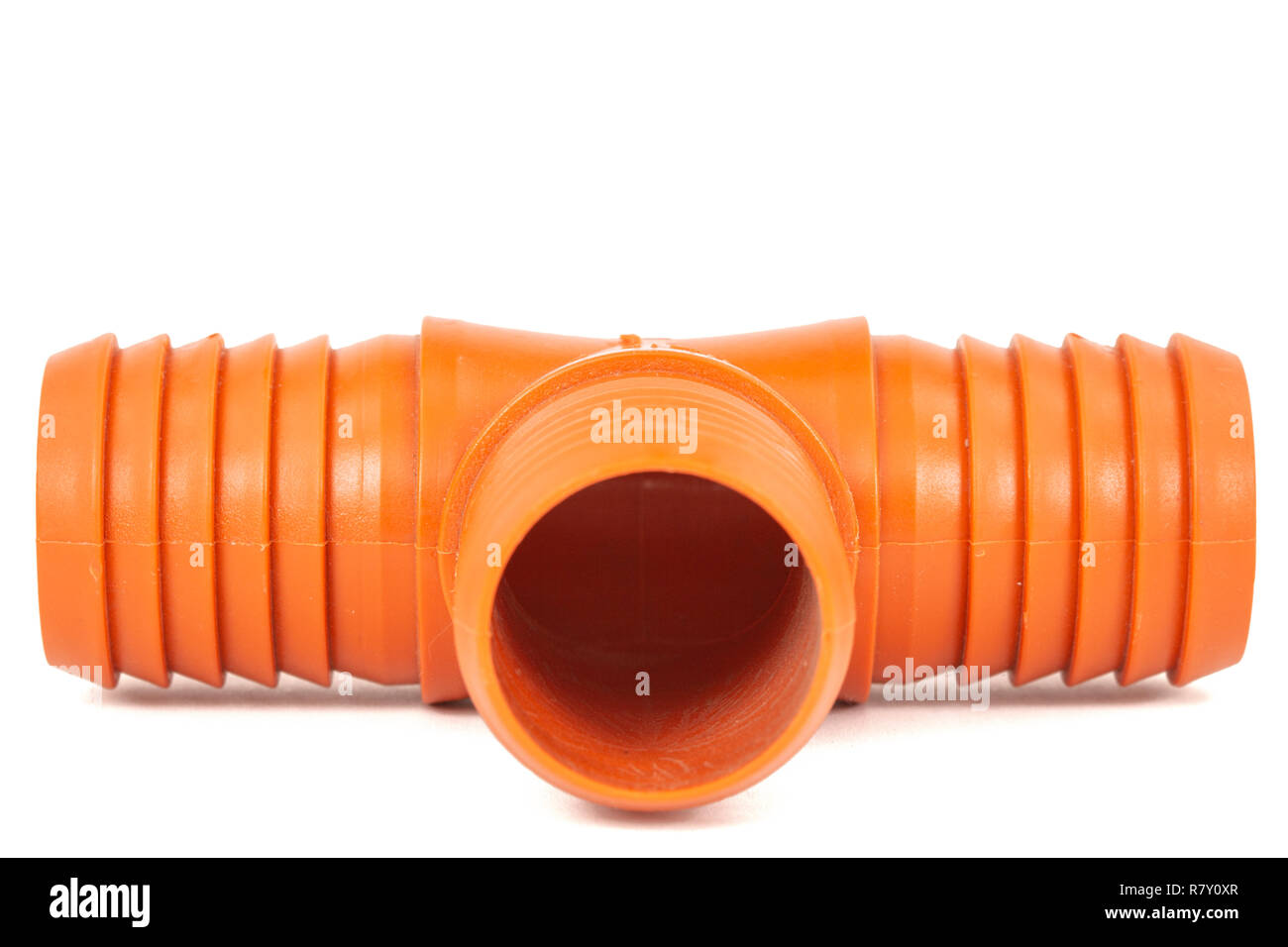 Tee made of plastic for the installation of water pipes, for connection ...