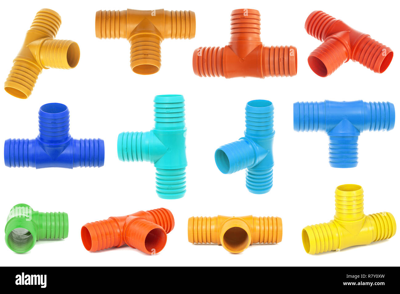 Kit tees made of plastic for the installation of water pipes, for ...