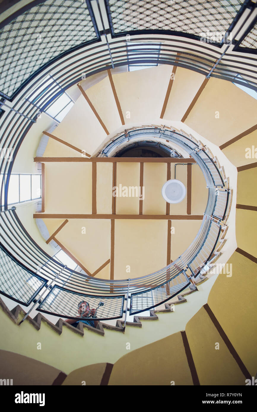 spiral staircases architectural element of a historic building Stock ...