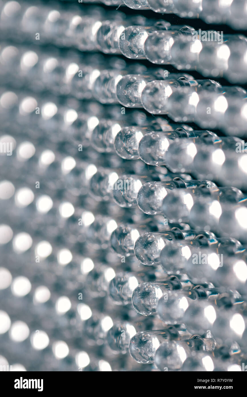 LED light panel diodes close up with selective focus Stock Photo - Alamy