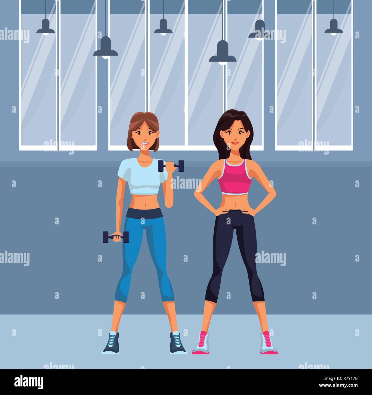 Fit women Stock Vector Images - Alamy