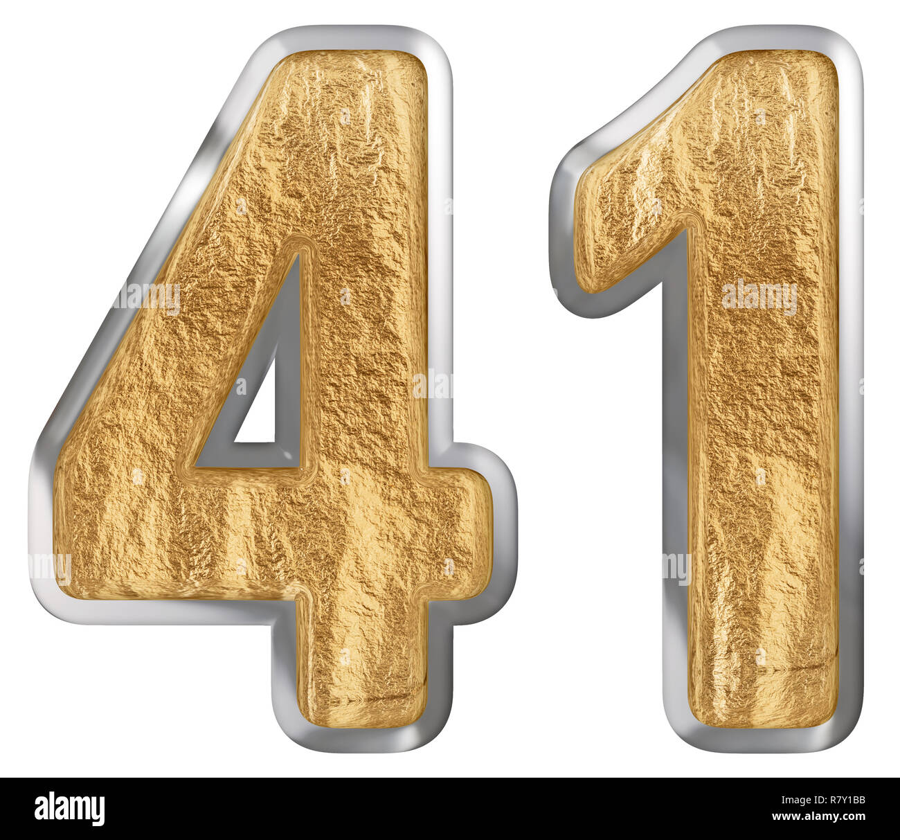 Numeral 41, forty one, isolated on white background, 3d render Stock ... Numeral 41, forty one, isolated on white background, 3d render Stock ...