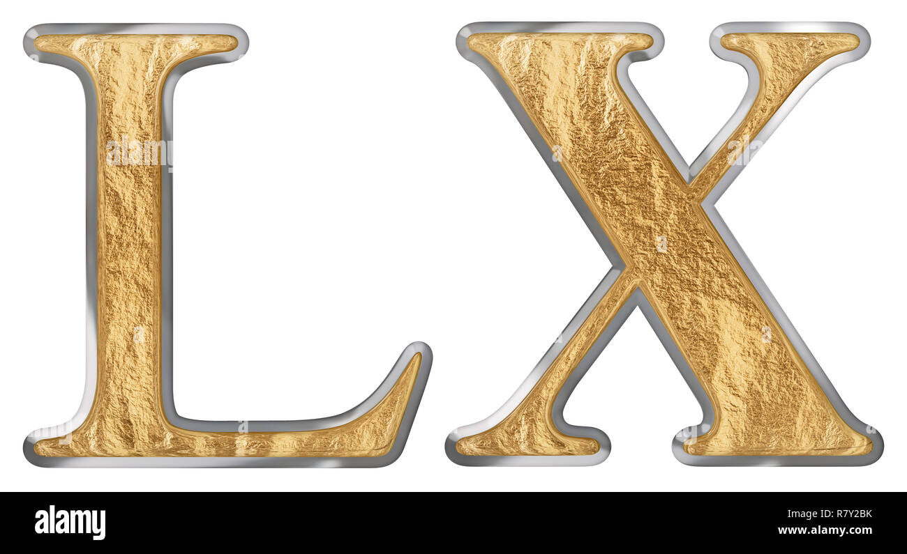Roman numeral lx hi-res stock photography and images - Alamy