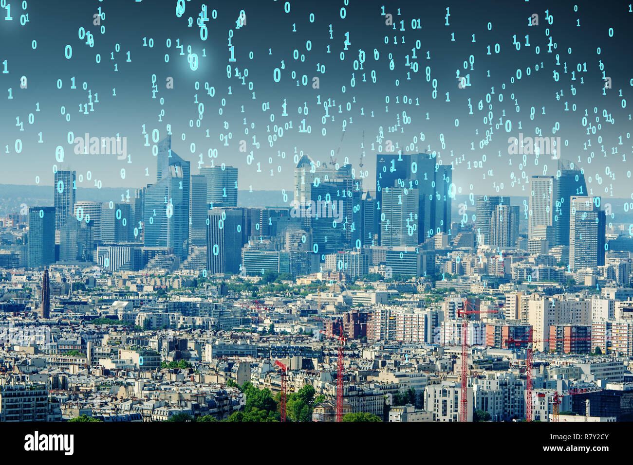 Concept of modern digital city and innovation Stock Photo - Alamy