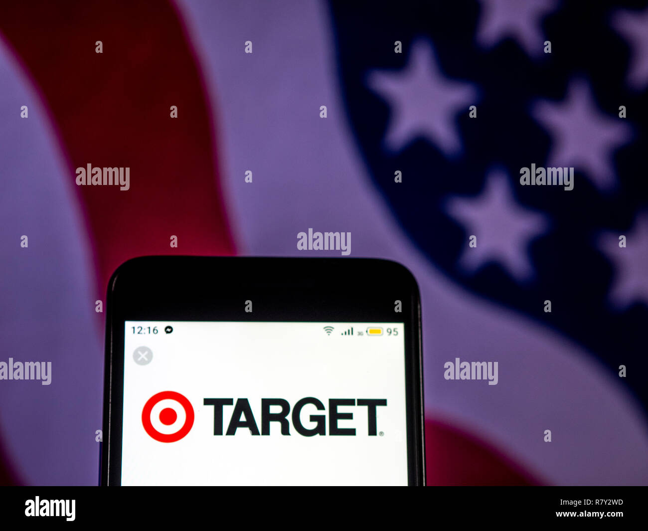 Target Corporation Department store company logo seen displayed on ...
