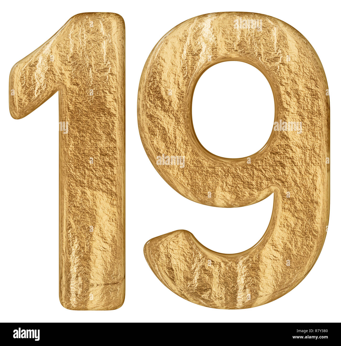 Clip Art Number Nineteen