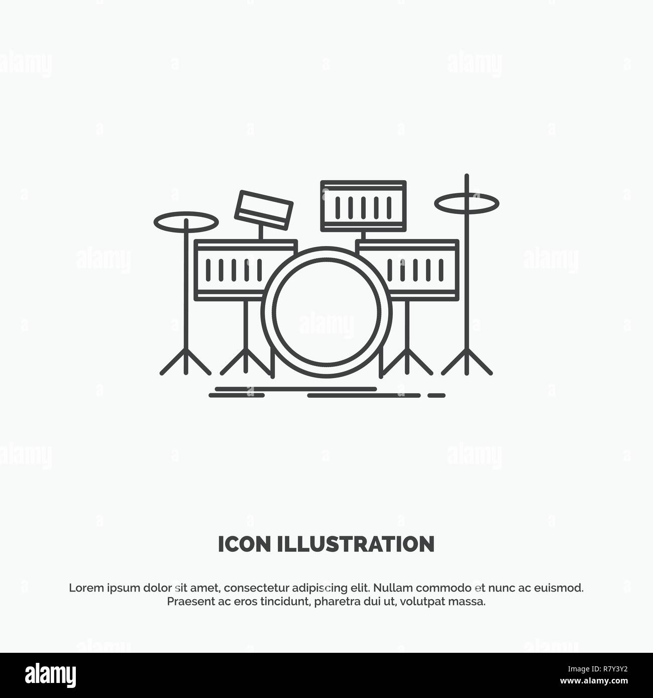 Drums playing closeup Stock Vector Images - Alamy
