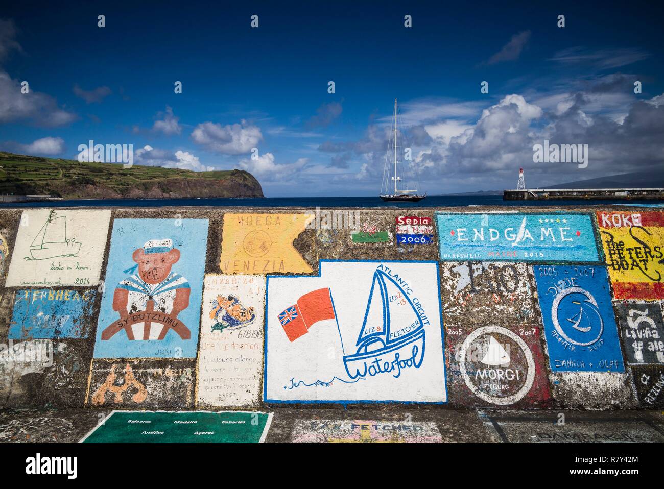 Azores faial island horta marina hi-res stock photography and images ...