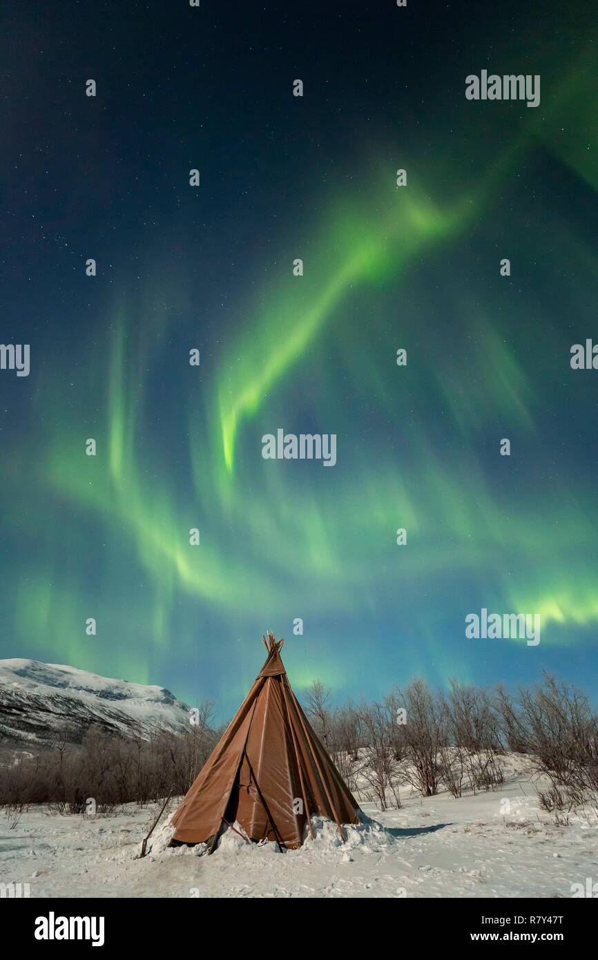 Sweden, Lapland, region listed as World Heritage by UNESCO, Norrbotten ...