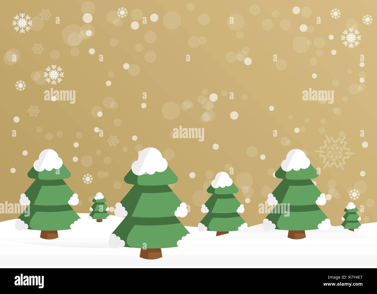 Lovely Christmas red winter background with a snowman and presents ...