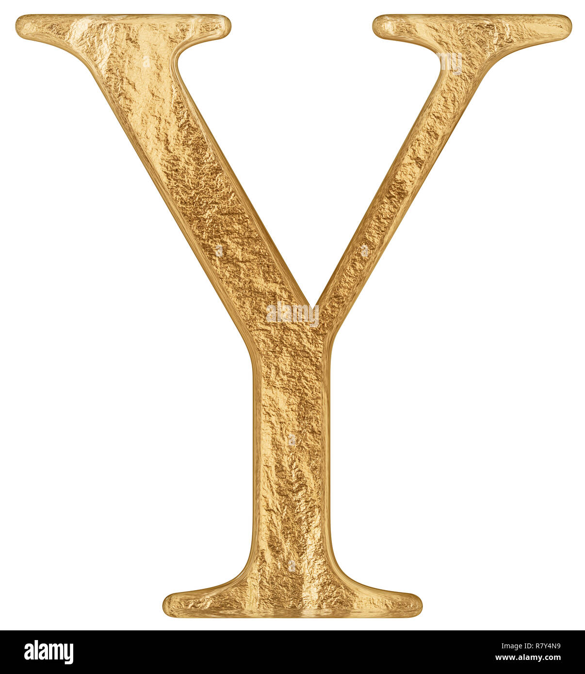Uppercase letter Y, isolated on white, 3D render Stock Photo - Alamy
