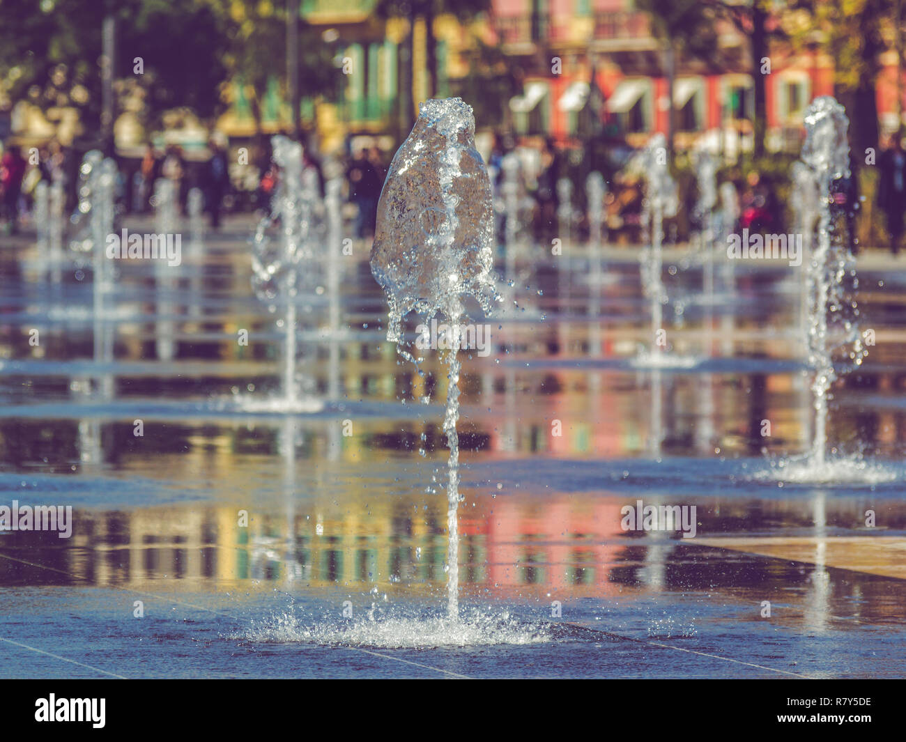 Fountain in the center of Nice, France Stock Photo - Alamy