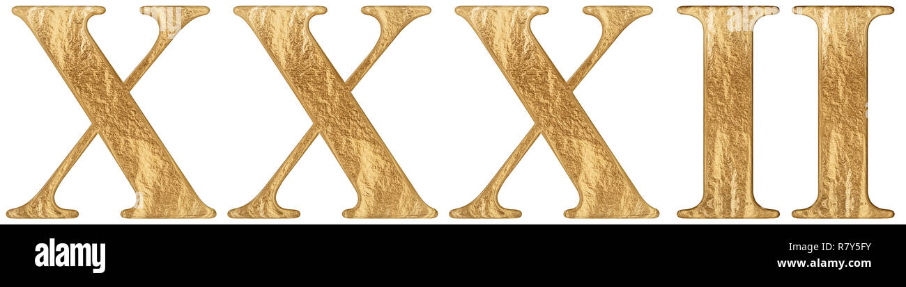 Number xxxii hi-res stock photography and images - Alamy