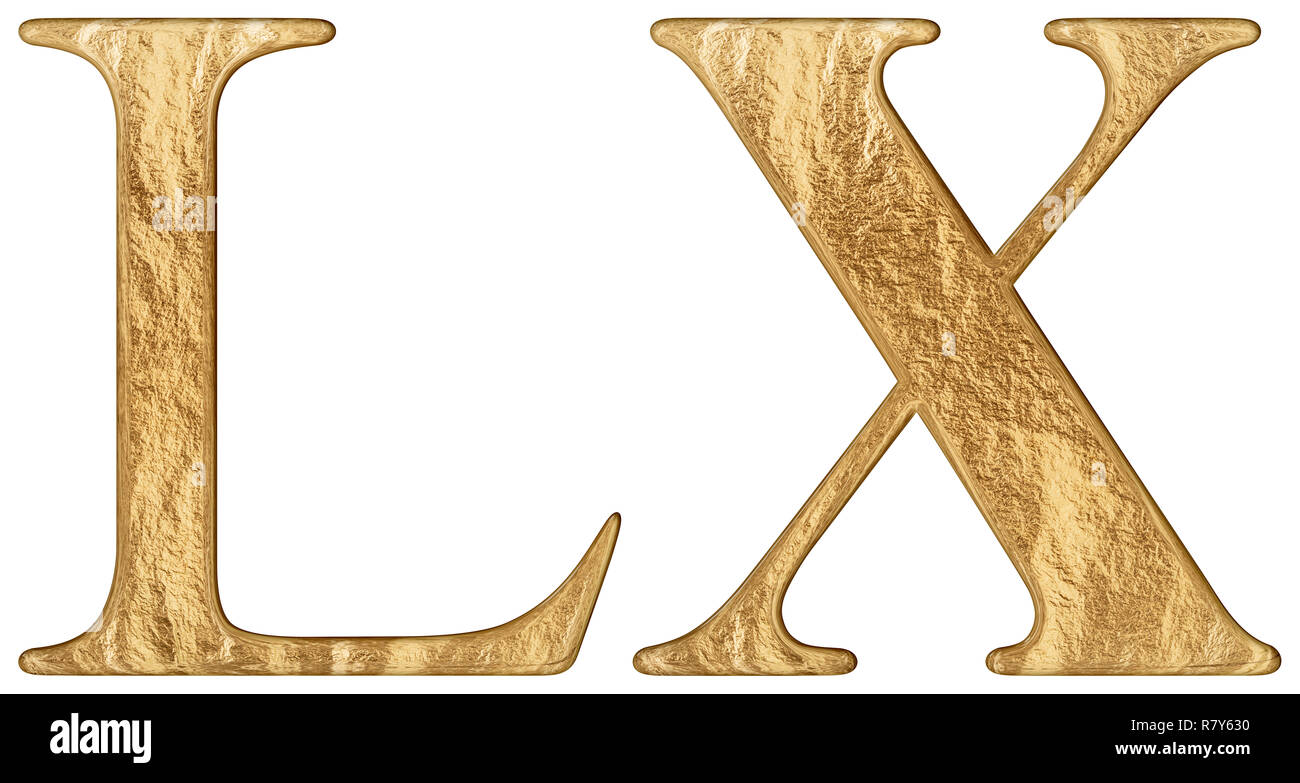 Roman numeral lx hi-res stock photography and images - Alamy