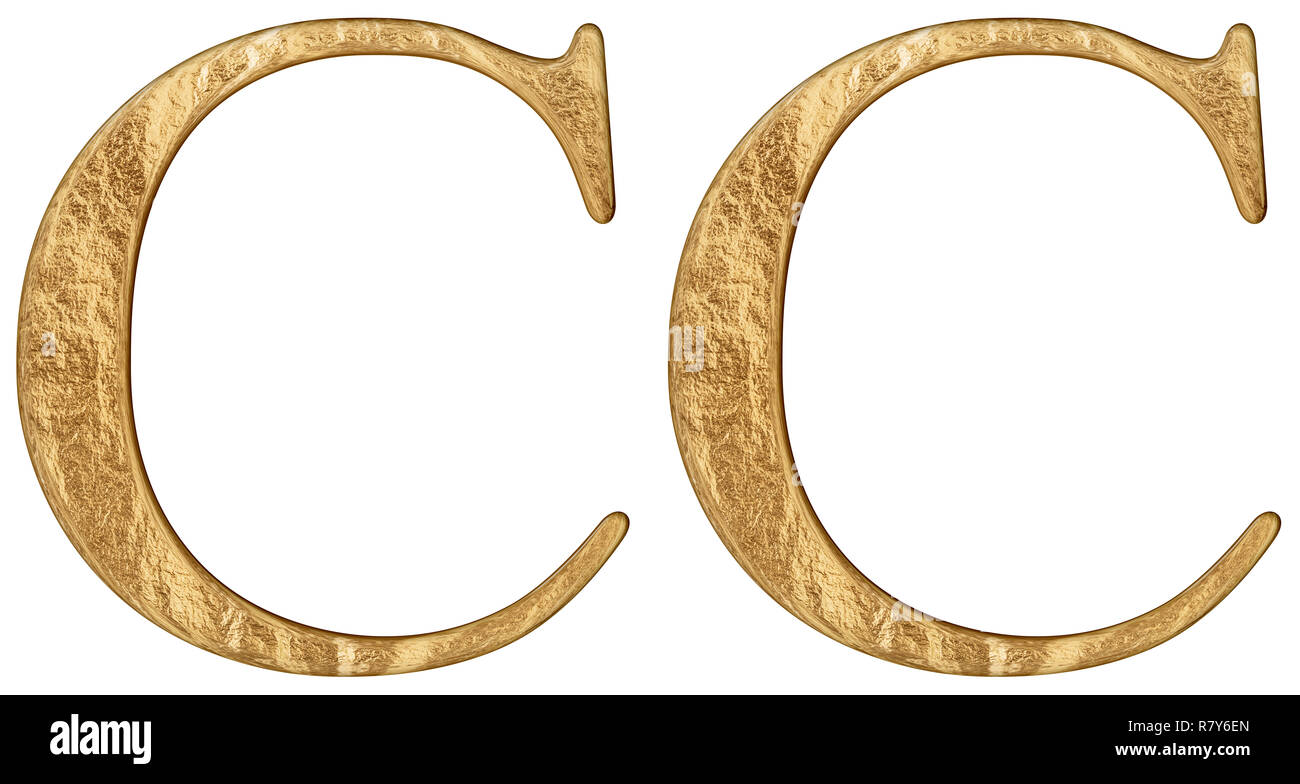 Roman numeral CC, ducenti, 200, two hundred, isolated on white ...