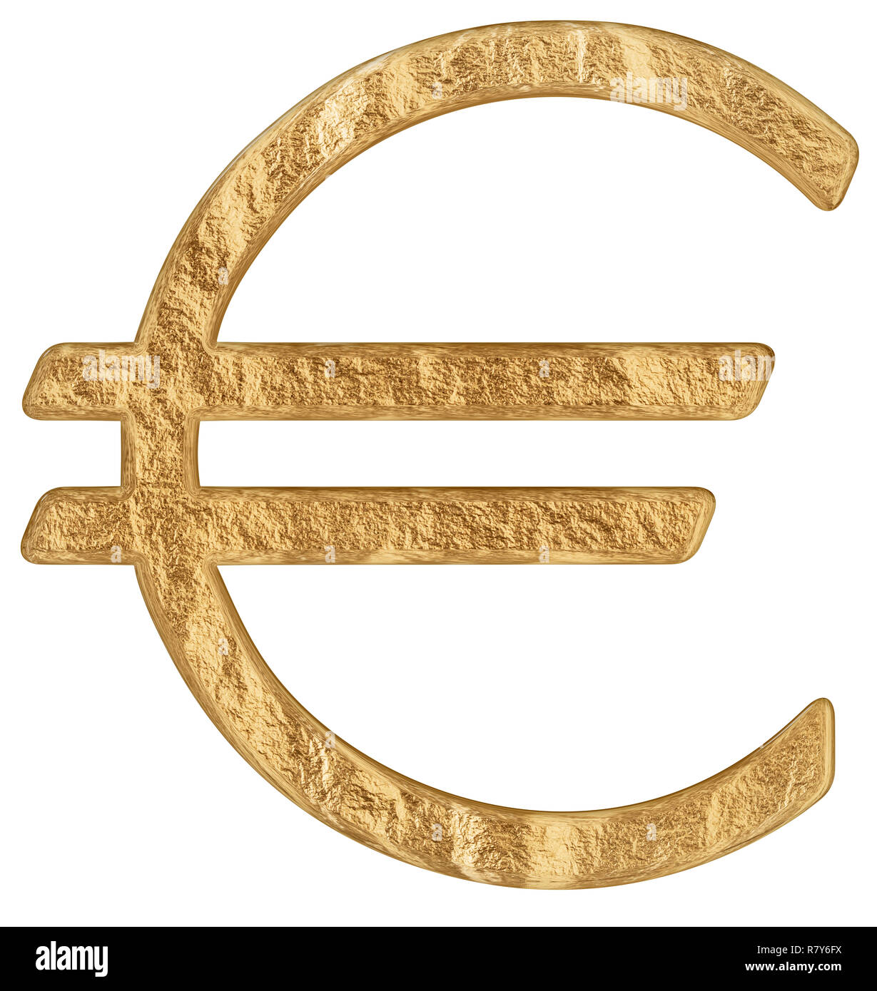 Euro symbol, isolated on white background, 3D render Stock Photo - Alamy