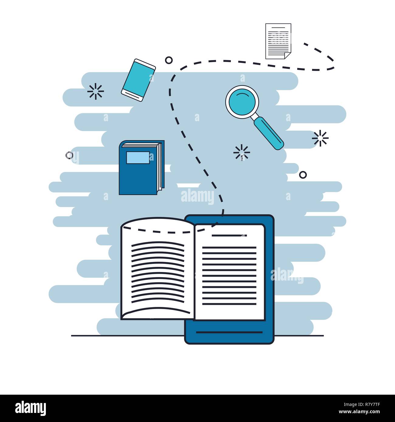 books studying tools Stock Vector Image & Art - Alamy