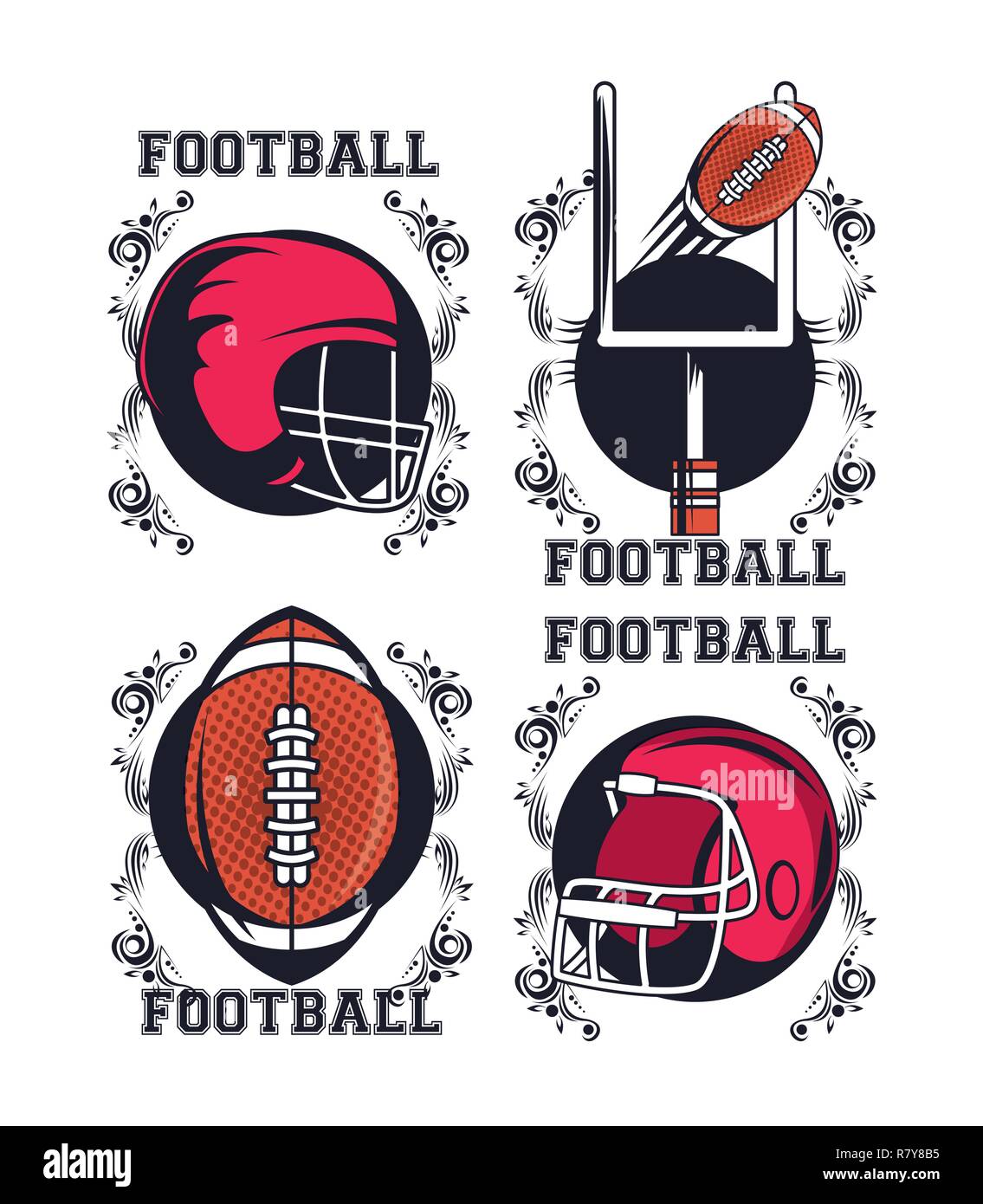 football elements icon Stock Vector Image & Art - Alamy