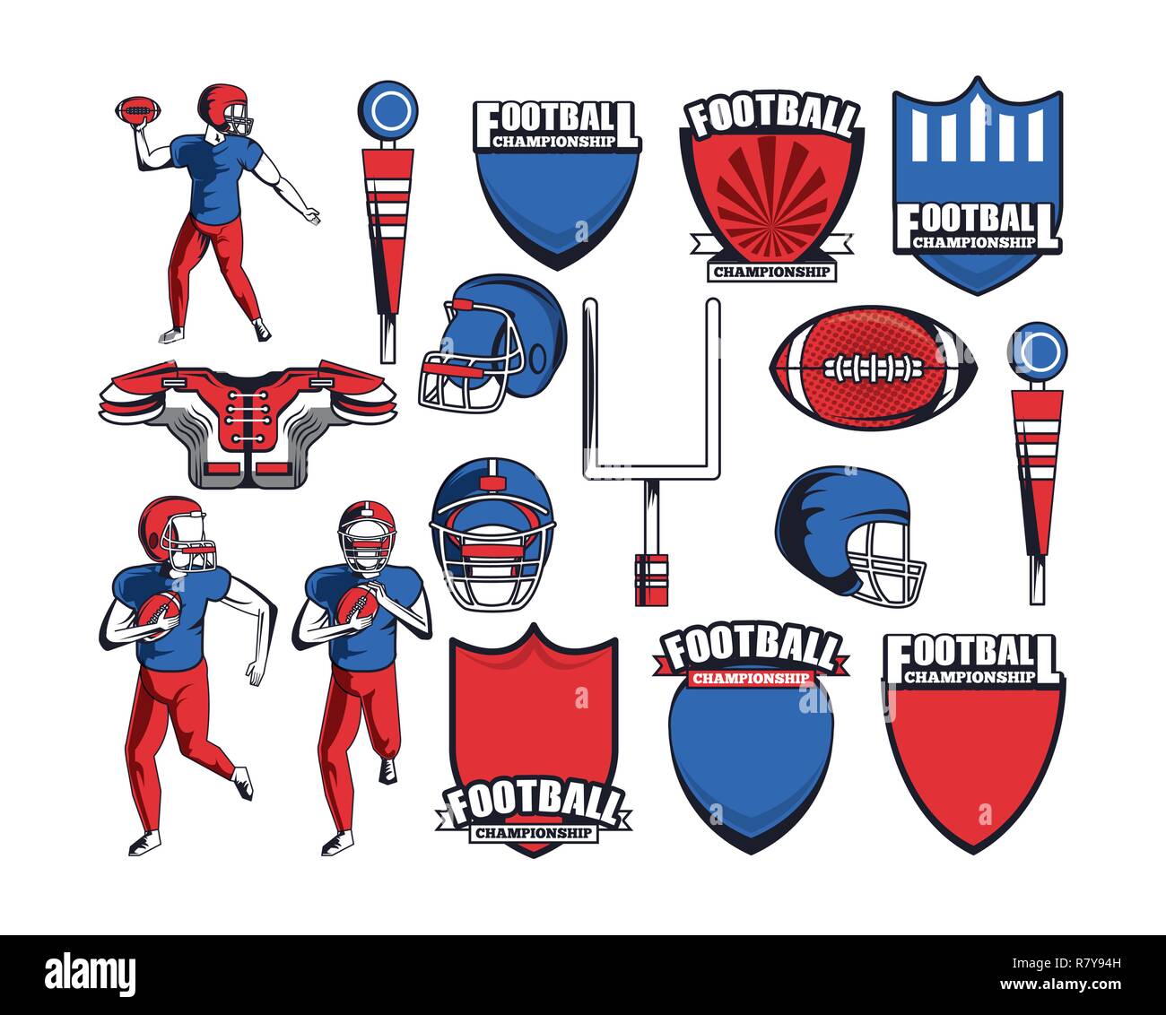 football elements icon Stock Vector Image & Art - Alamy