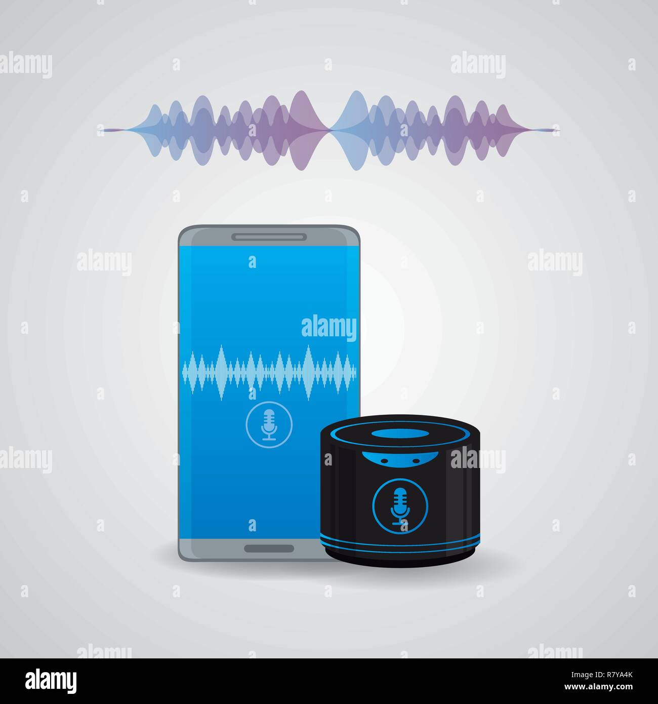 Communication voice connected Stock Vector Images - Alamy