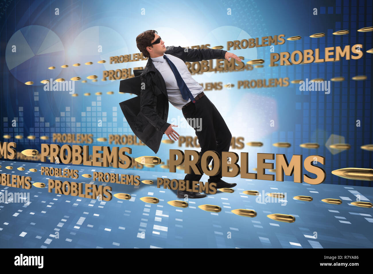 Business problem and challenge concept with businessman Stock Photo - Alamy