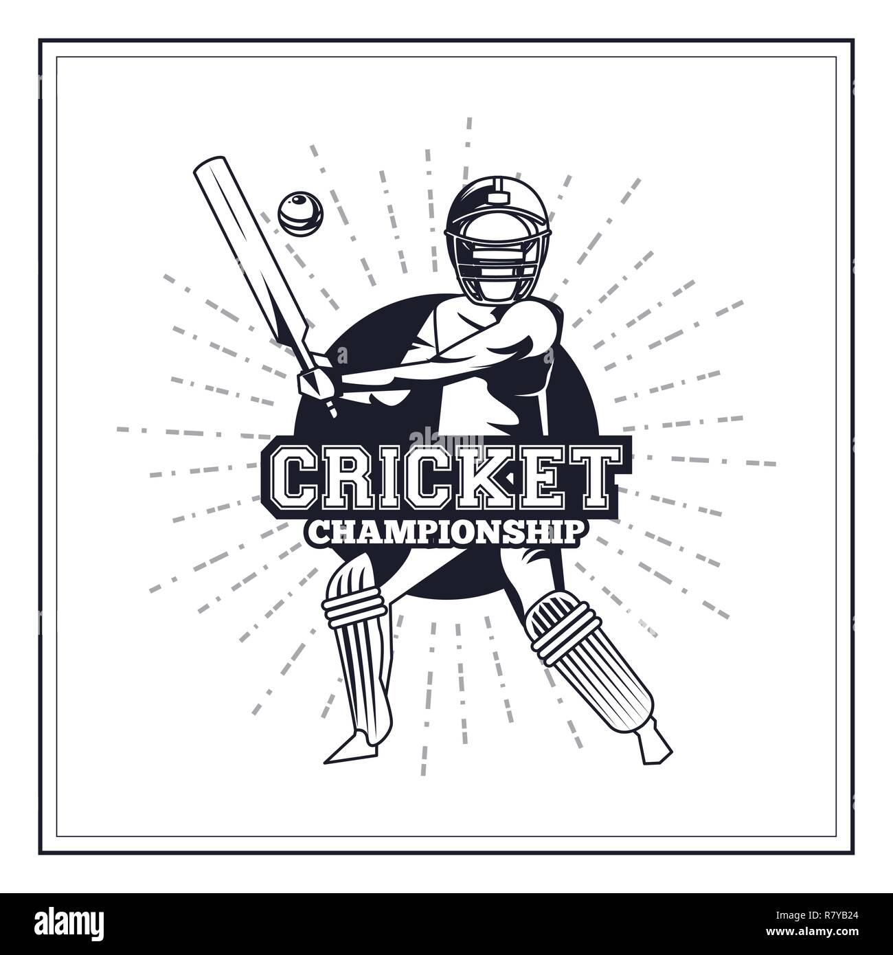 cricket player icon Stock Vector Image & Art - Alamy