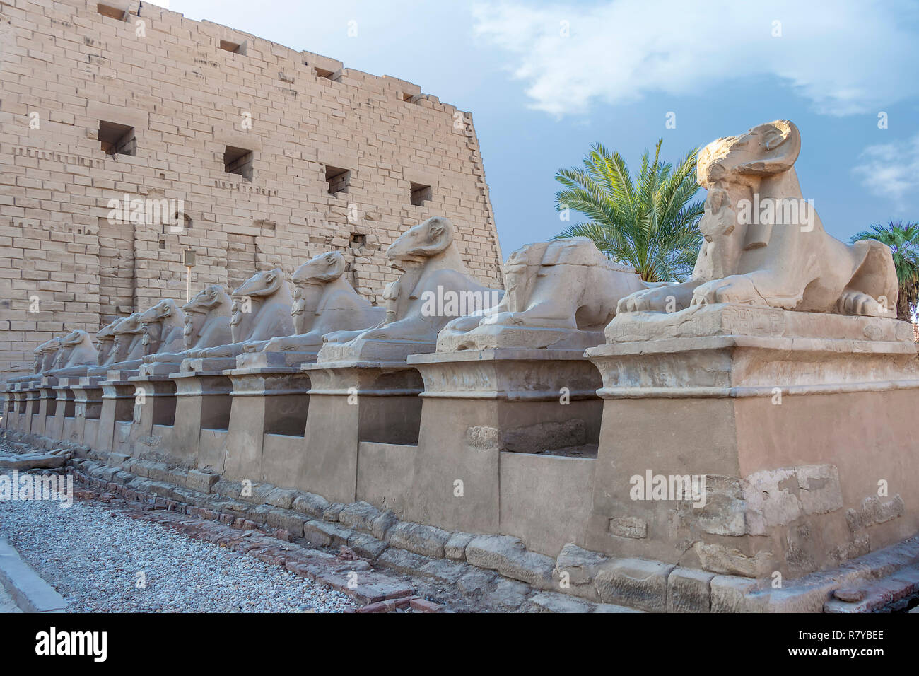 Entrance to Luxor Temple, a large Ancient Egyptian temple complex ...