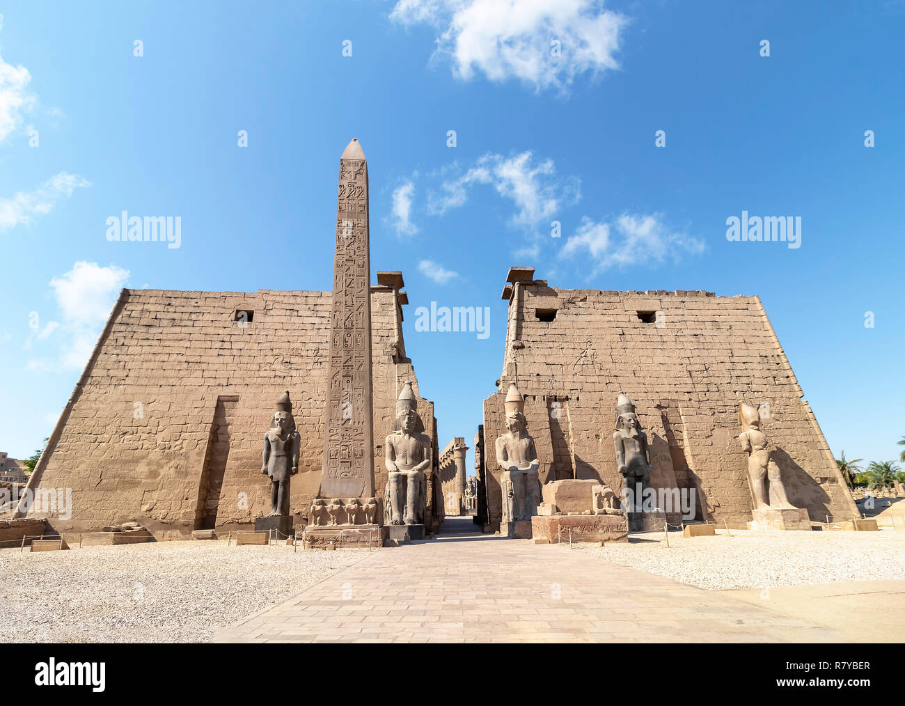 Entrance to Luxor Temple, a large Ancient Egyptian temple complex ...
